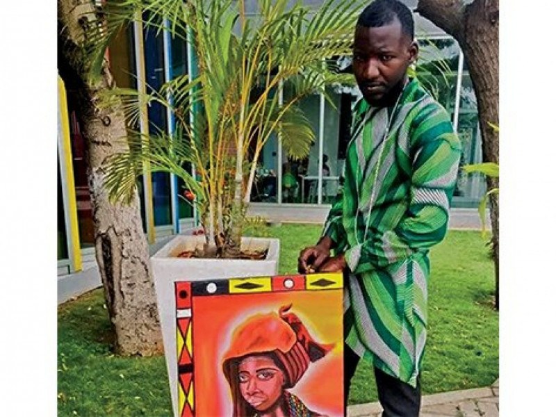 Pintor angolano distinguido em festival na Argentina